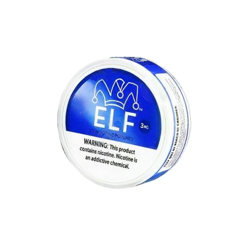 Elf Blue Razz Ice Nicotine Pouches (20 Pouches/Can) | Vapesourcing