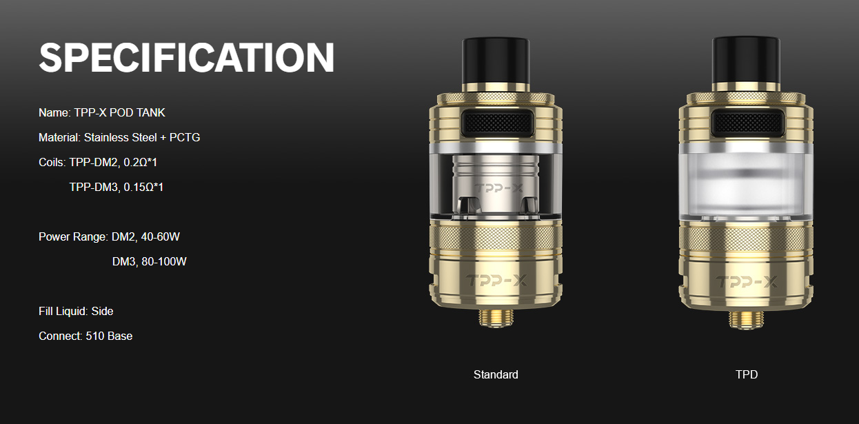 VOOPOO TPP-X Pod Tank Price $19.99 Vape Atomizer 5.5ml | Vapesourcing