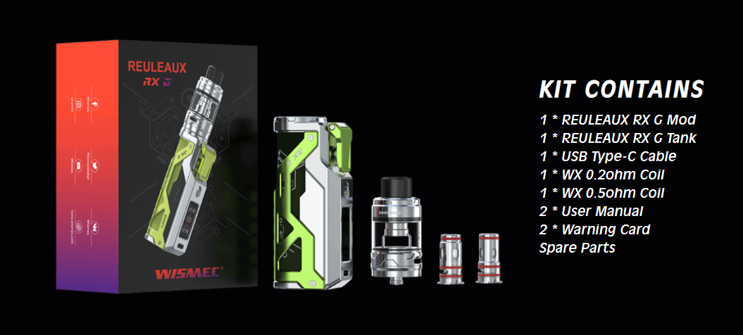Wismec Reuleaux RX G Kit Online Sale Vape Mod Kit | Vapesourcing