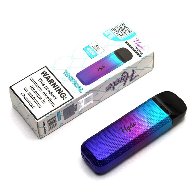 Hyde N-Bar Recharge Disposable Kit 4500 Puffs Vape Pod 600mAh ...