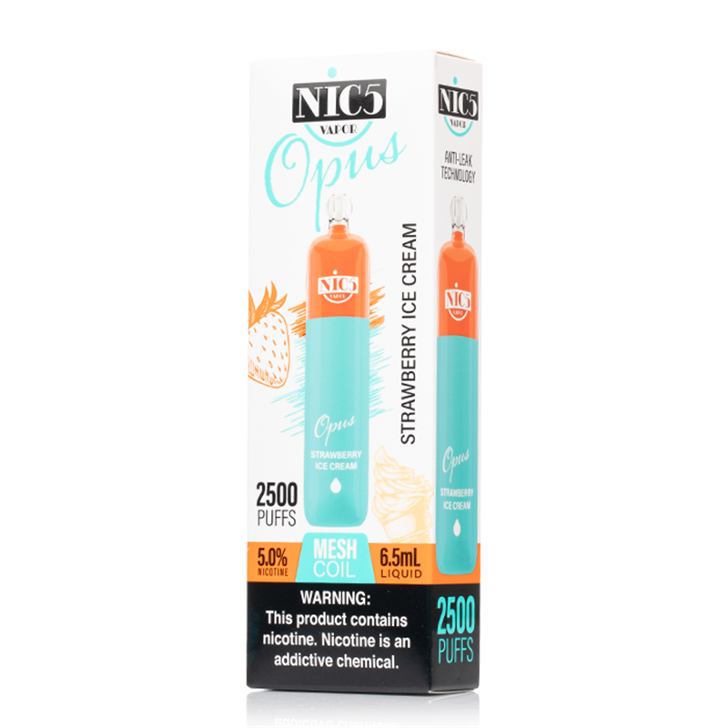Nic5 Vapor Opus Disposable Kit 2500 Puffs Vape Device 6.5ml | Vapesourcing