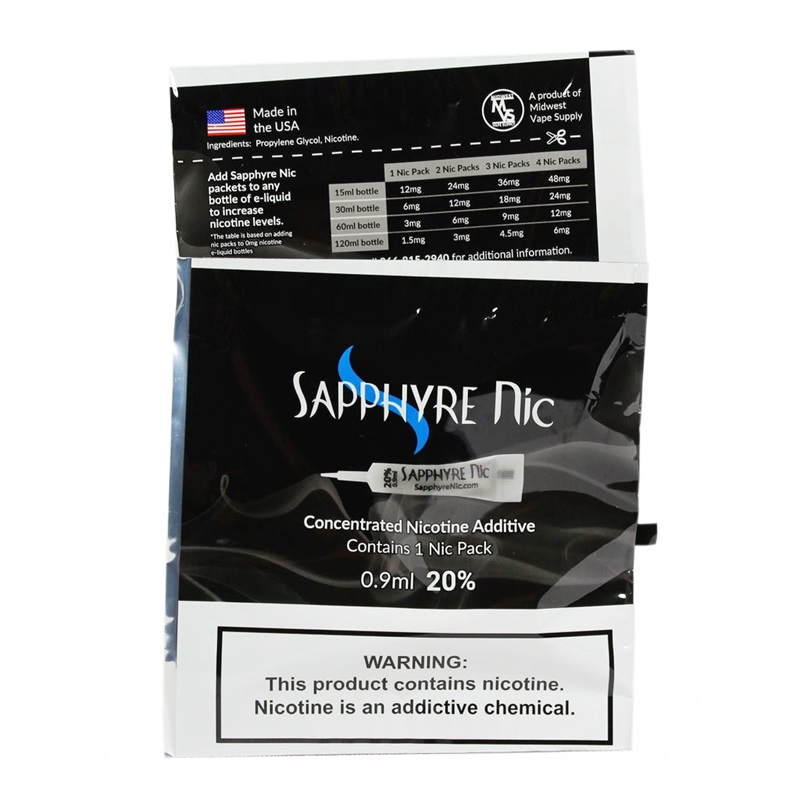 Sapphyre Nic Concentrated Nicotine Additive For E Liquid | Vapesourcing