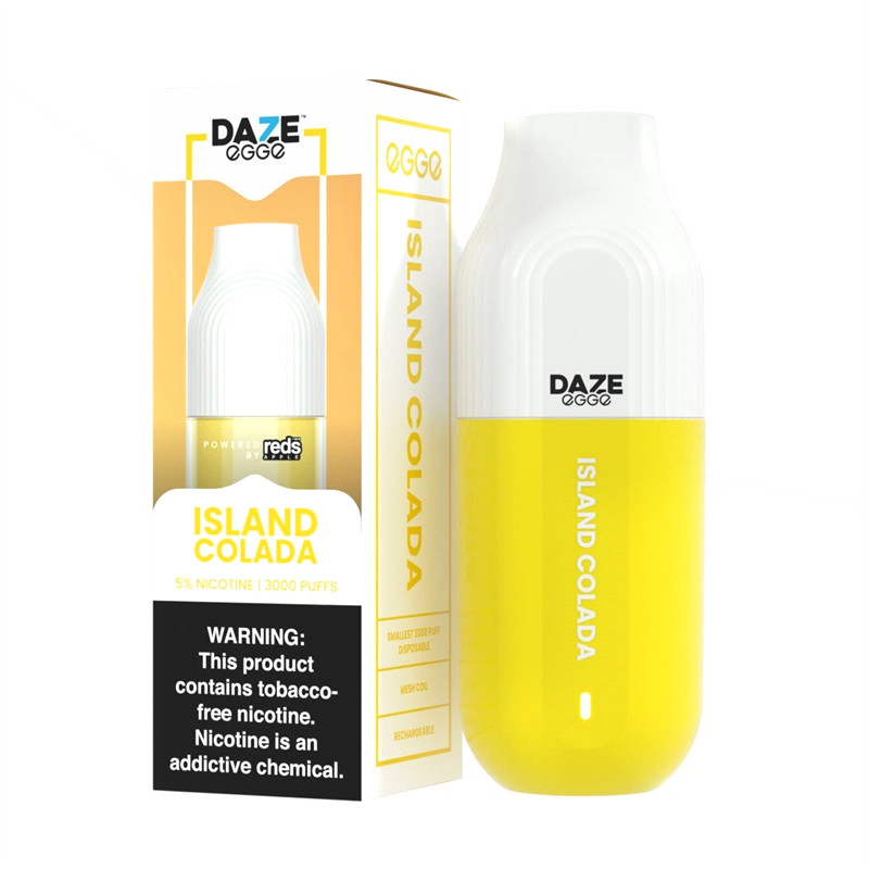 7 Daze Egge Tobacco-free 3000 Puffs Rechargeable Disposable Kit 400mAh ...