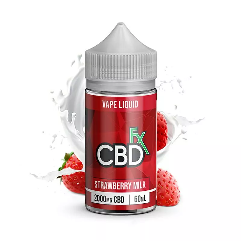 Cbdfx Strawberry Milk Vape Series Cbd E Juice 30ml Vapesourcing