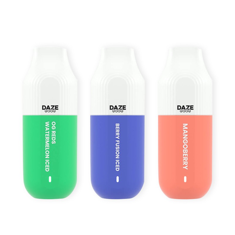 7 Daze Egge Tobacco-free 3000 Puffs Rechargeable Disposable Kit 400mAh ...