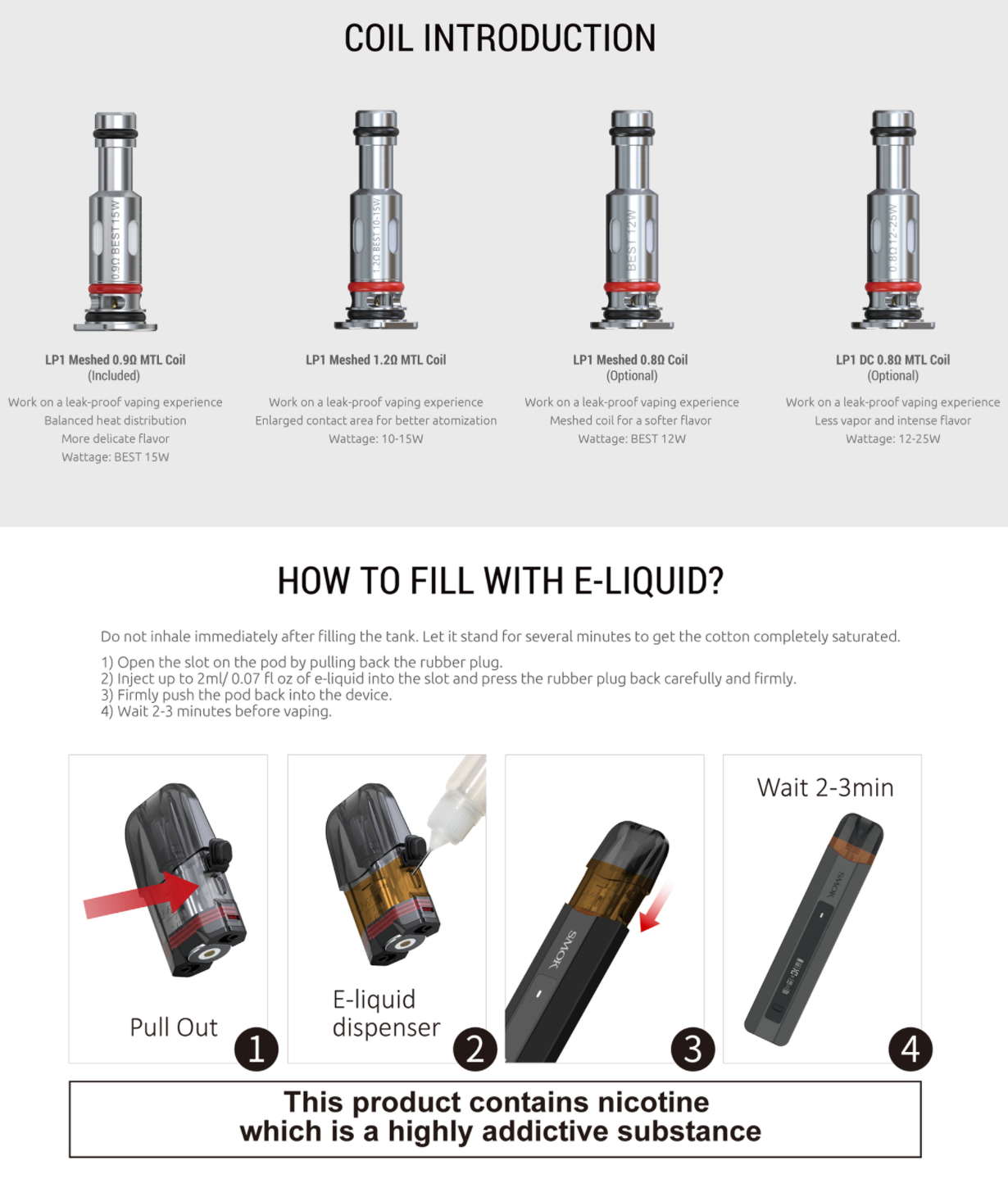 SMOK Nfix Pro Kit 700mAh 25W New Smoktech Pod Vape Kit | Vapesourcing