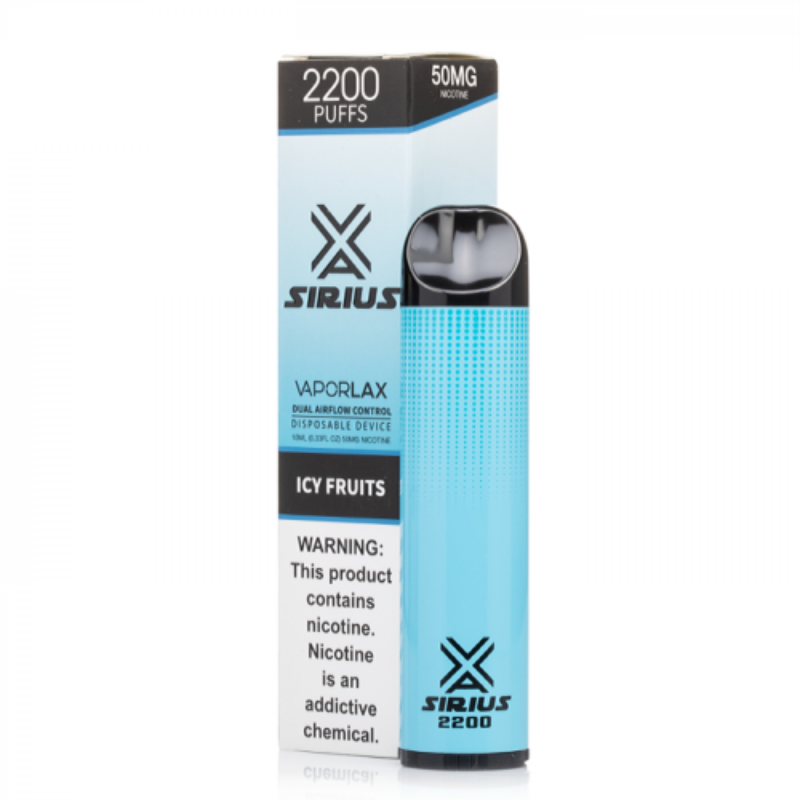 Vaporlax Sirius Disposable Kit 2200 Puffs 10ml $13.99 | Vapesourcing