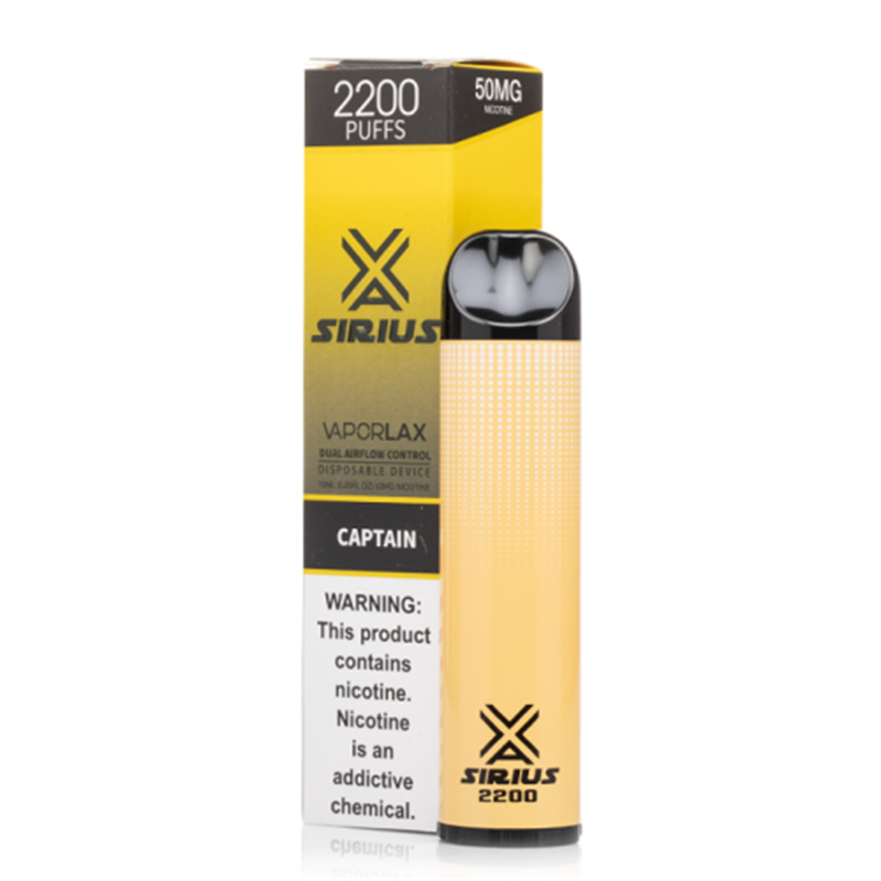 Vaporlax Sirius Disposable Kit 2200 Puffs 10ml $13.99 | Vapesourcing