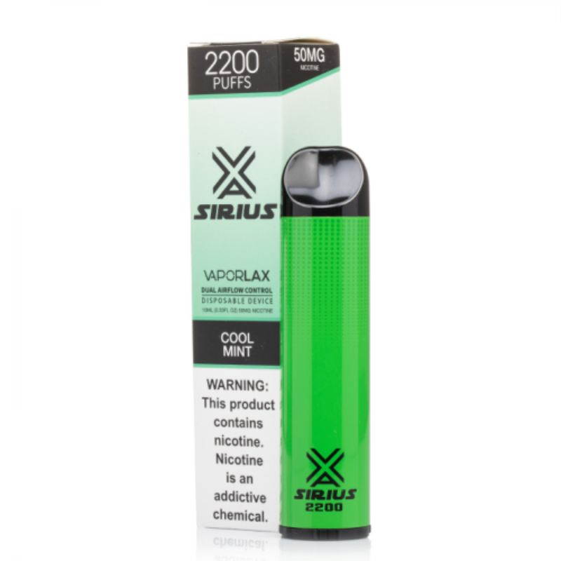 Vaporlax Sirius Disposable Kit 2200 Puffs 10ml $13.99 | Vapesourcing