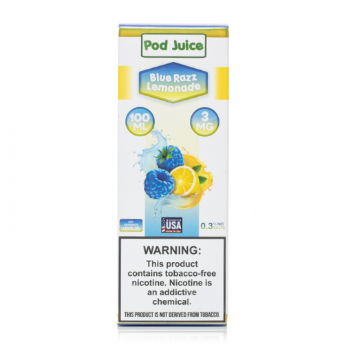 Pod Juice Blue Razz Lemonade E-juice 100ml | Vapesourcing