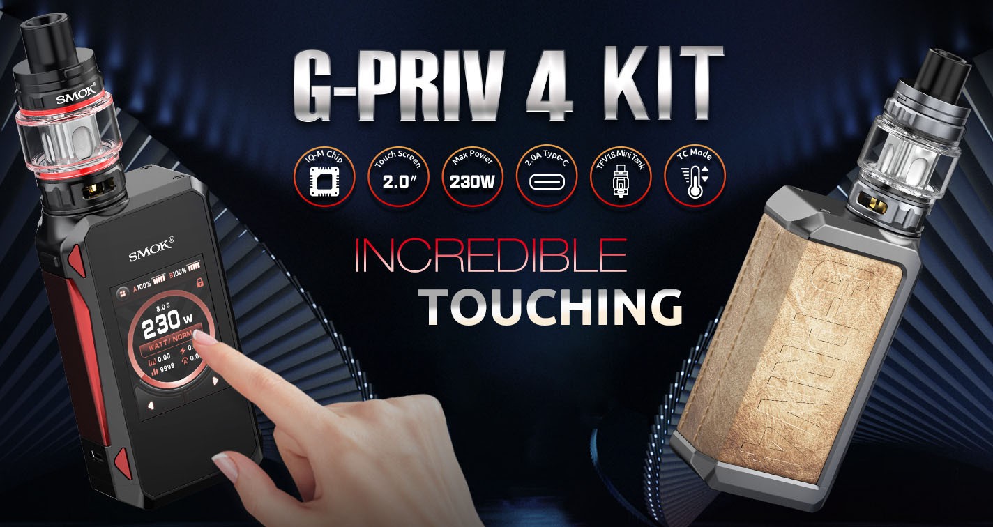 G-PRIV 4 SMOK New Vape Mod Kit 230W Price $75.99 | Vapesourcing