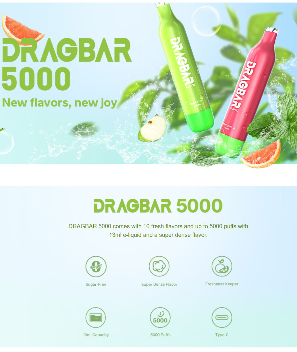 ZOVOO Drag Bar Disposable Kit 5000 Puffs 13ml | Vapesourcing