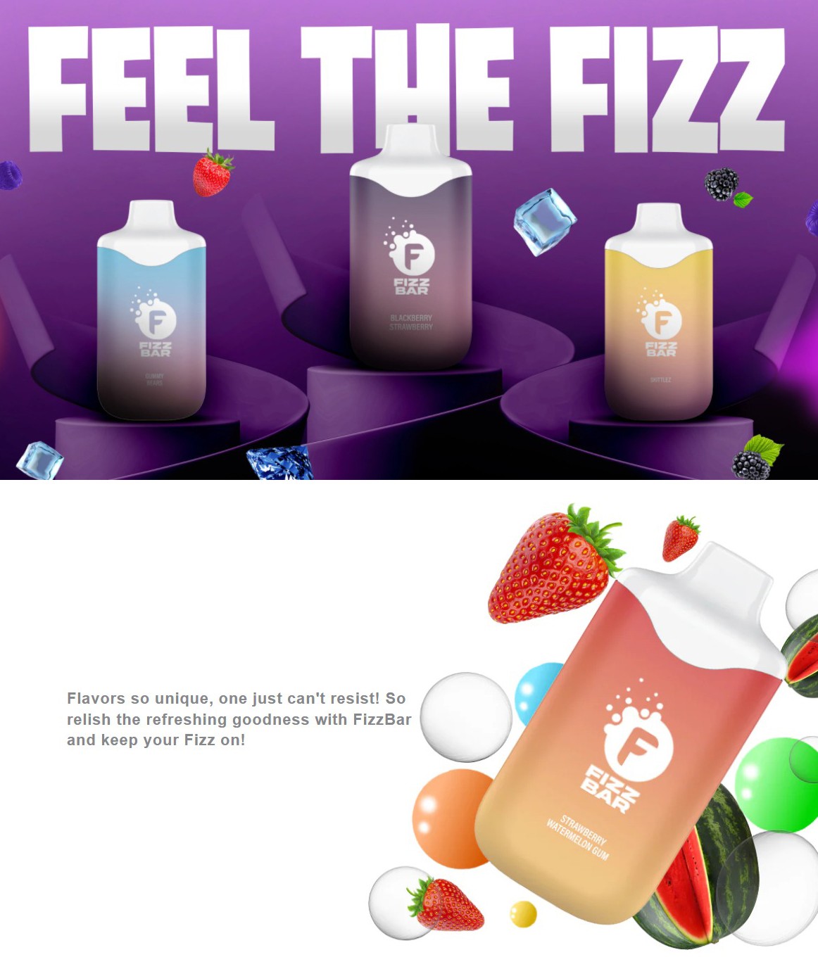FIZZ Bar Disposable Vape Kit 6000 Puffs 14ml | Vapesourcing