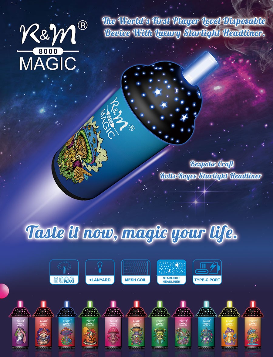 R and M Magic Disposable Vape Kit 8000 & 9000 Puffs 16ml | Vapesourcing