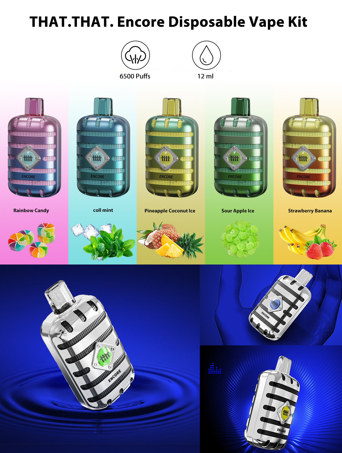 THAT.THAT. Encore Disposable Vape Kit 6500 Puffs 12ml | Vapesourcing
