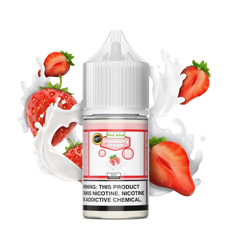 Pod Juice Salt Strawberry Dream E-juice 30ml | Vapesourcing