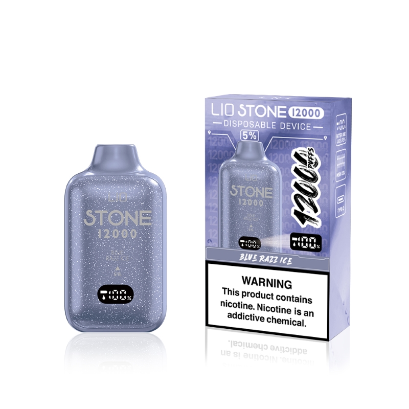 Blue Razz Ice Lio Stone 12000 Disposable Vape Kit | Vapesourcing