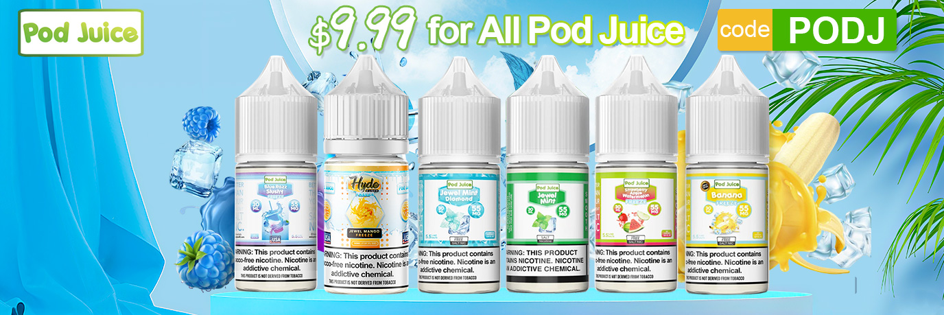 Pod Juice E-Liquid Best Salt Nic Flavors For You | Vapesourcing