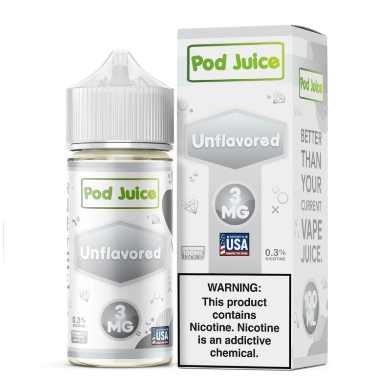 Pod Juice Unflavored E-juice 100ml | Vapesourcing